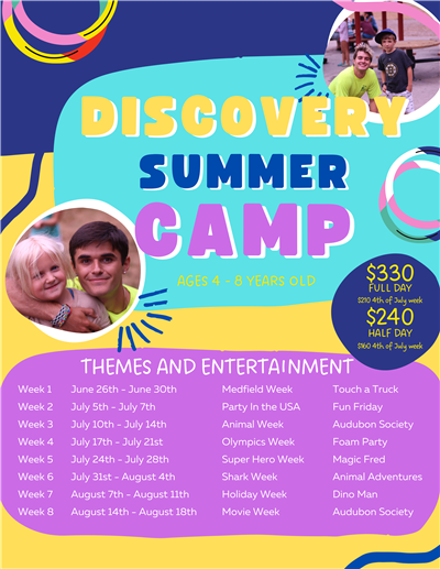 Medfield Park & Recreation: Summer Discovery Camp - FULL DAY